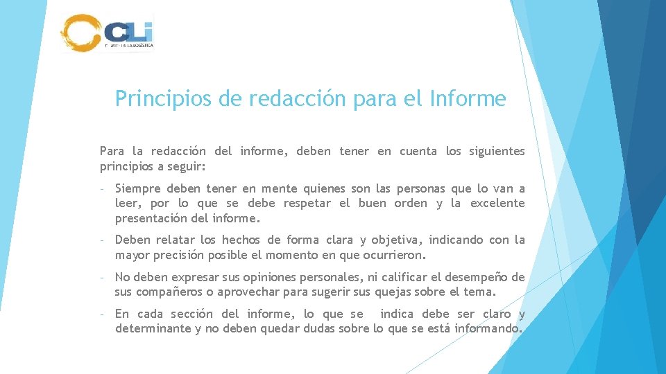 Elaboracin de Informes Estructura que se debe respetar