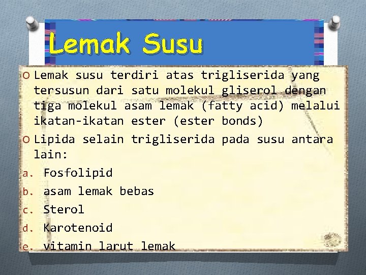 KOMPONEN DAN NILAI GIZI SUSU SEBAGAI BAHAN MAKANAN