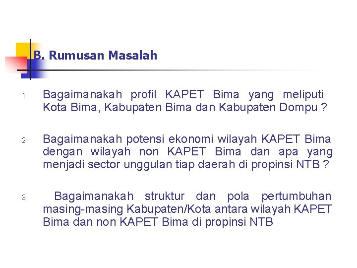 ANALISIS POTENSI EKONOMI KAWASAN PENGEMBANGAN EKONOMI TERPADU KAPET
