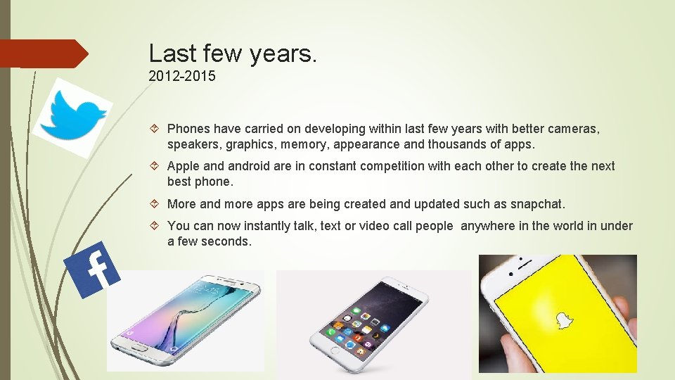 The evolution of mobile phones Introduction A mobile
