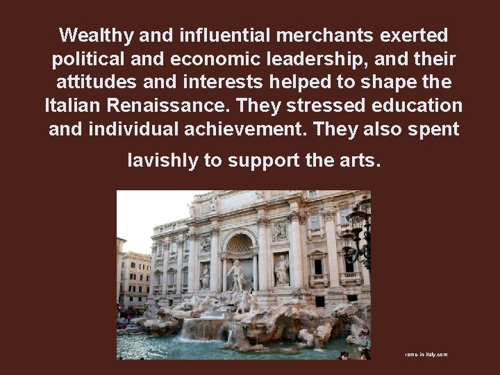 The Italian Renaissance Presentation created by Robert L