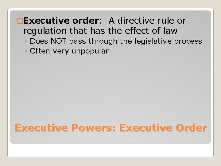 Powers of President SSCG 4 3 Formal Qualifications