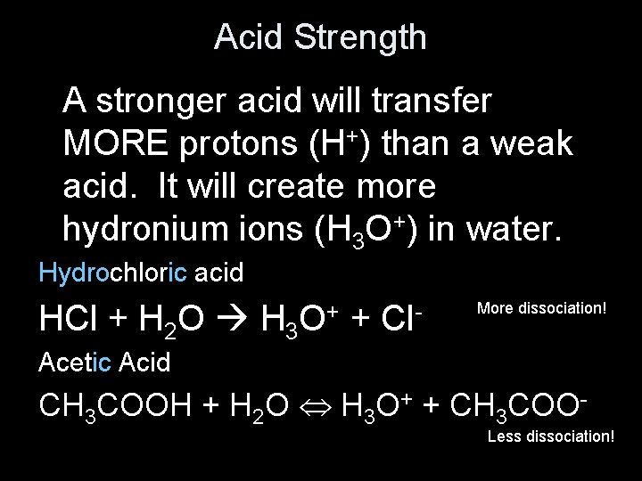 Acids and Bases Properties of Acids in aq