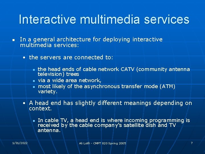 Design Issues for Interactive Television Systems Borko Furht
