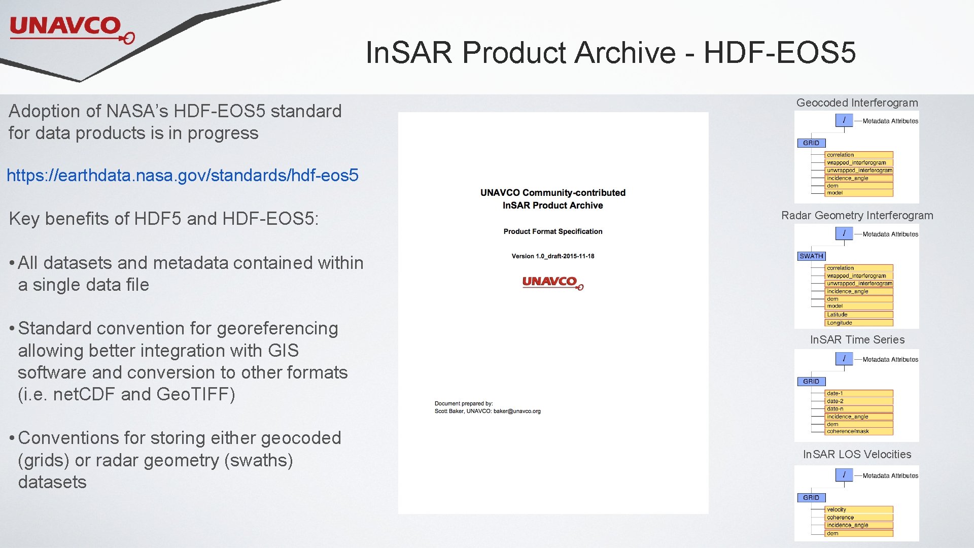WIn SAR Operations Update Christopher Crosby Scott Baker