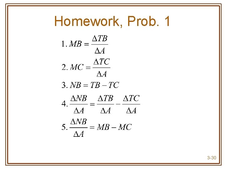 Chapter 3 Marginal Analysis for Optimal Decision Mc