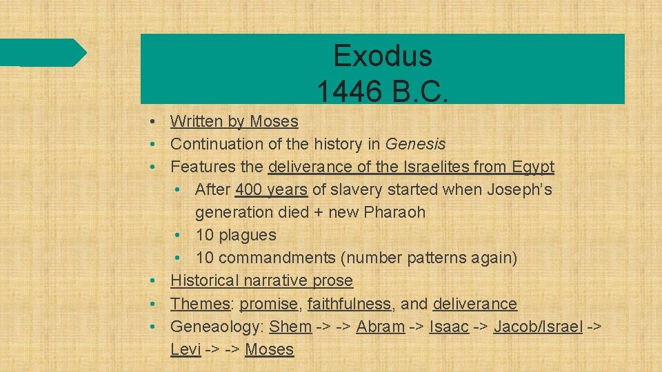 Bible Spans timeline of 2500 B C to