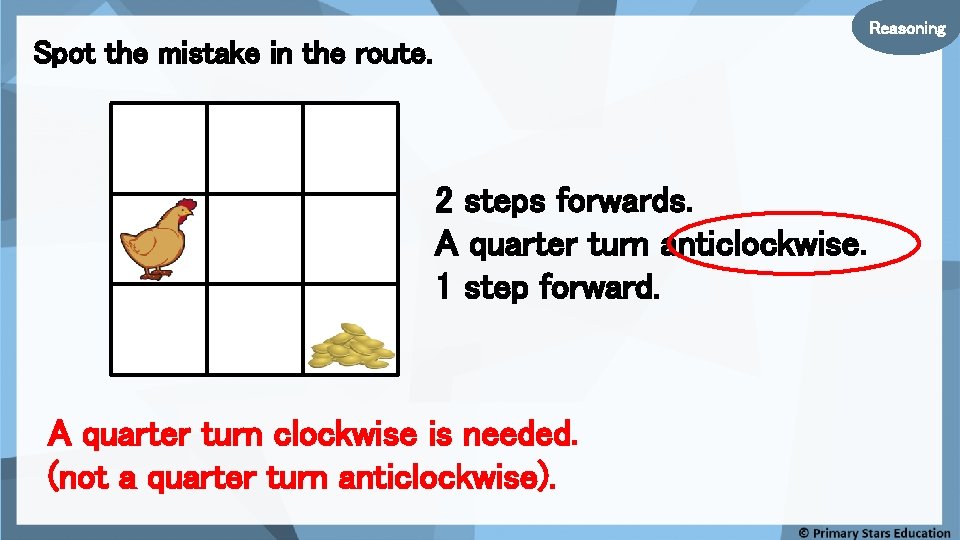 YEAR 2 Position Direction Describing movement turns Make