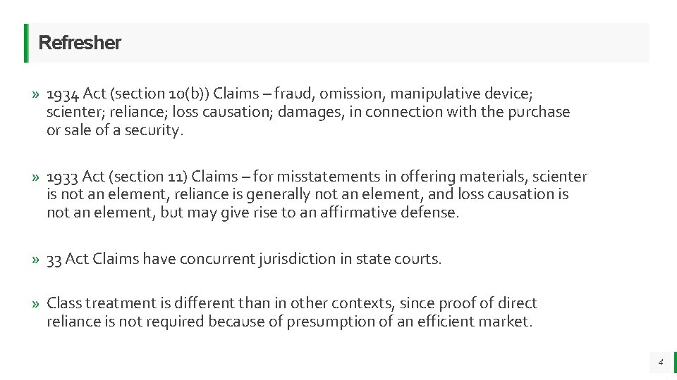 Securities Litigation Winning Tips and Strategies to Both