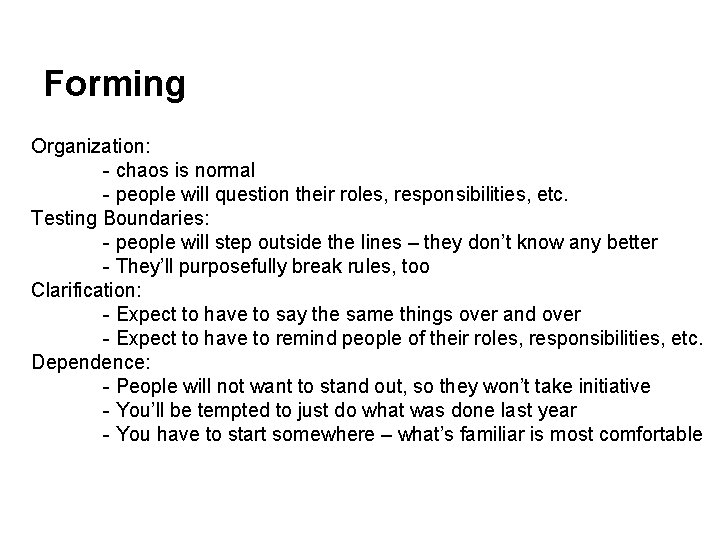 Group Formation Cycle By Travis Feil Group Formation