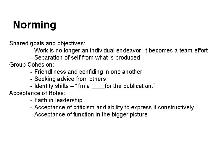 Group Formation Cycle By Travis Feil Group Formation