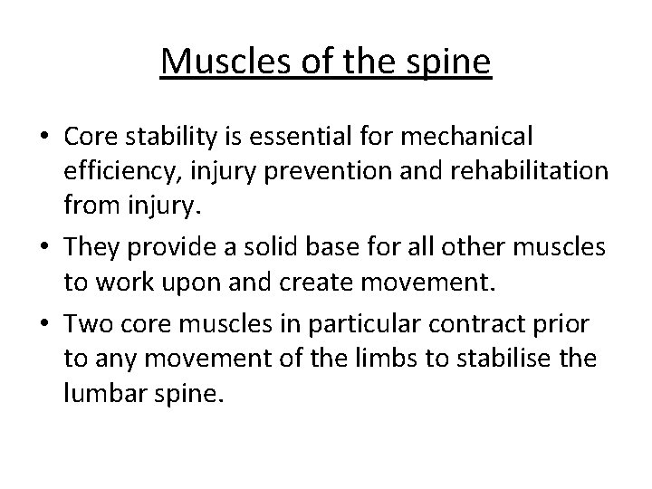 Muscular System Learning Objectives 1 To recap antagonist