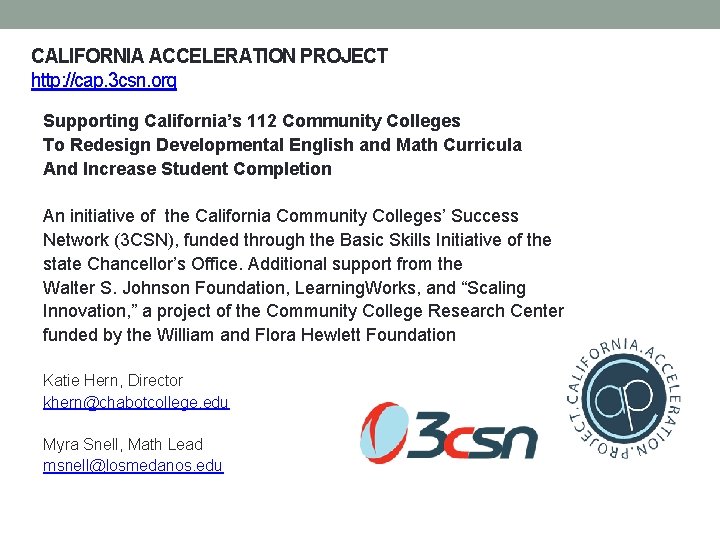 15 YEARS OF ACCELERATED READING AND WRITING CHABOT