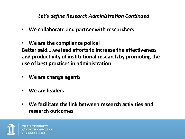 Building and Maintaining Competencies in Research Administration Office