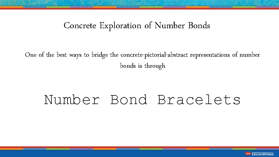 Number Bonds for Addition and Subtraction Charline Brown