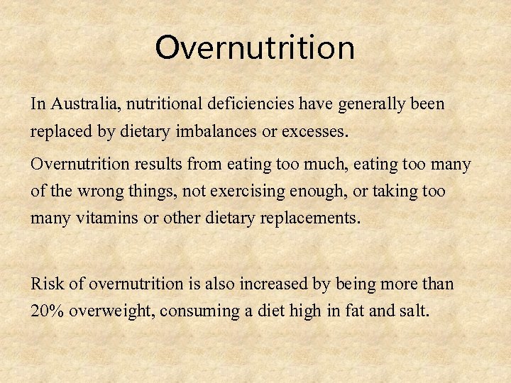 Malnutrition What is Malnutrition Malnutrition is the condition