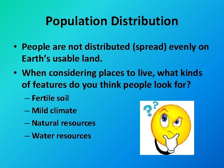Global Population Population The total number of people