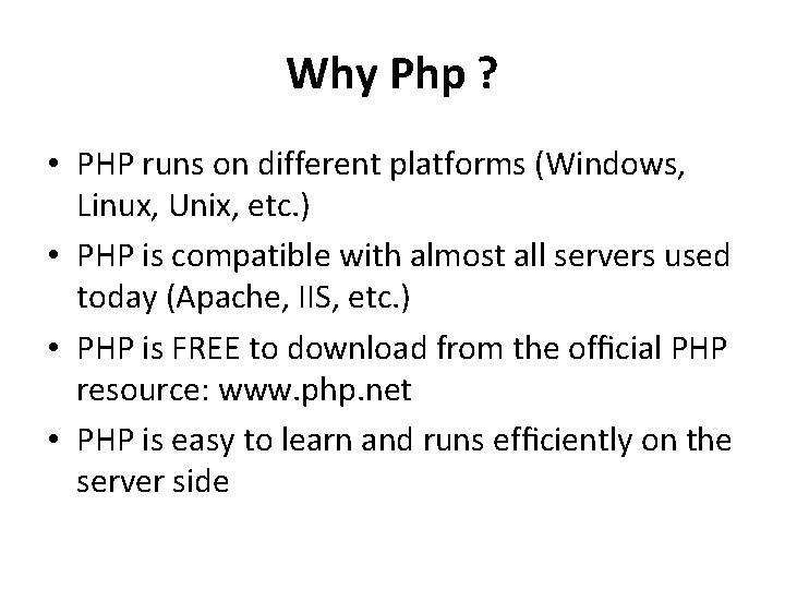 Why You Need Apache My SQL and PHP