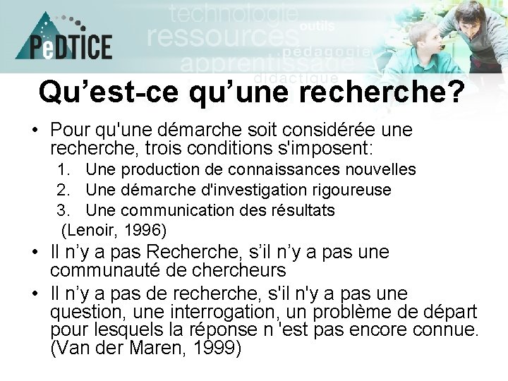 La construction dun objet de recherche Problmatisation et