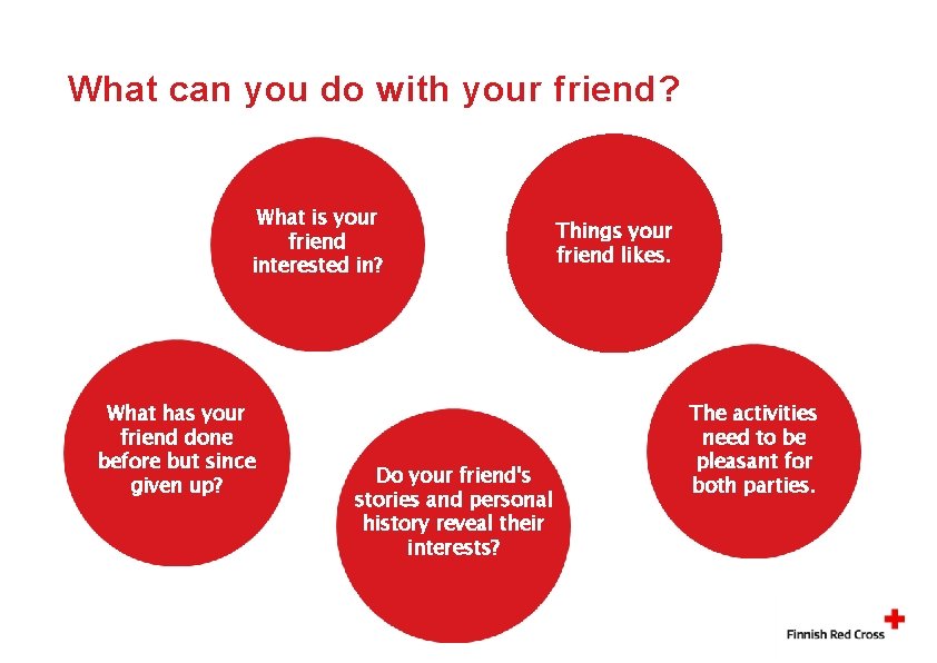 Basic course on friend activities Lets see one