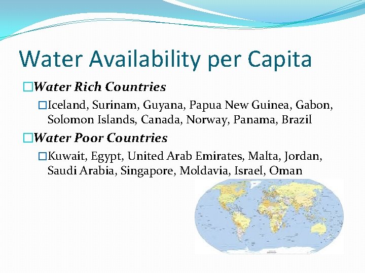 The Hydrosphere On the BLUE Planet Objectives I