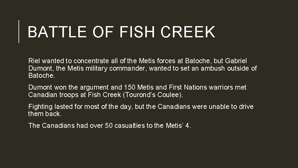 NORTHWEST REBELLION DISAFFECTED PEOPLES INDIGENOUS NATIONS The ...