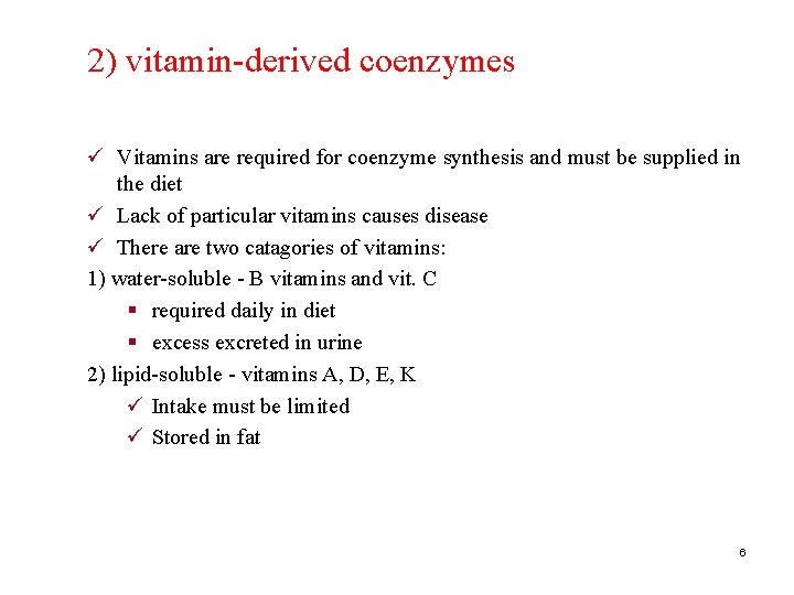 PHL 213 Biochemistry I Coenzymes Enzyme Cofactors and