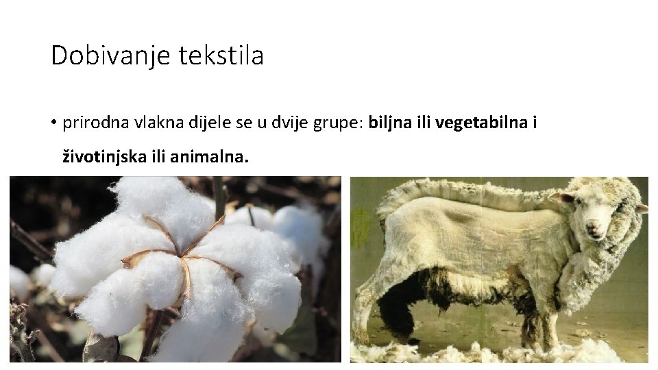 TEKSTIL Osnovne karakteristike tekstila vrste i primjena tkanina