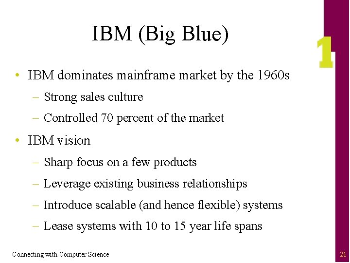 Connecting with Computer Science Objectives Learn why today