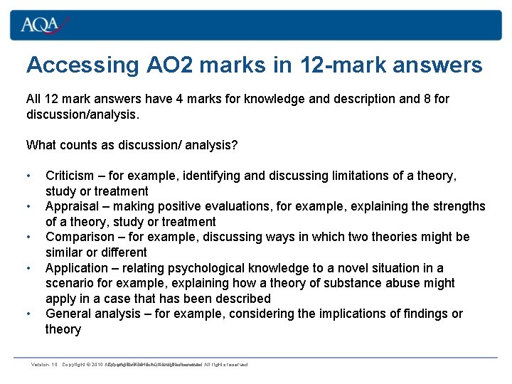 Learning Objectives ALL will know the skills they