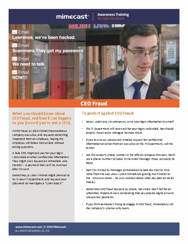 What you should know about CEO fraud and