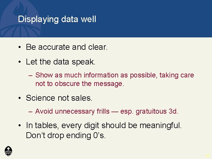 How to display data badly Karl W Broman
