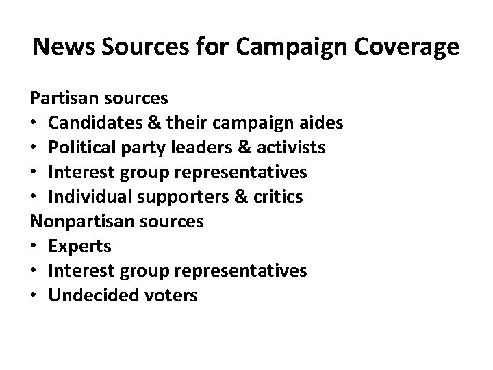 Going Beyond the Horse Race in Campaign Coverage