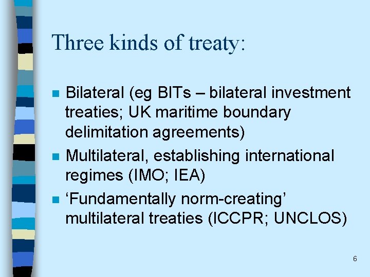 PUBLIC INTERNATIONAL LAW THE LAW OF TREATIES Catherine