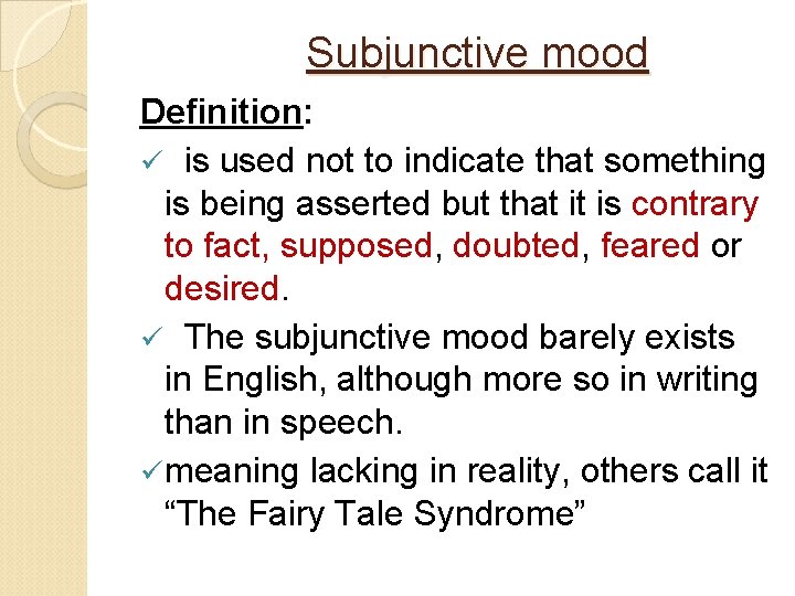 Pour commencer put these verbs in the present