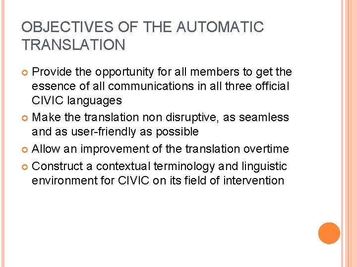 AUTOMATIC TRANSLATION UTILITY Fostering language diversity and ...