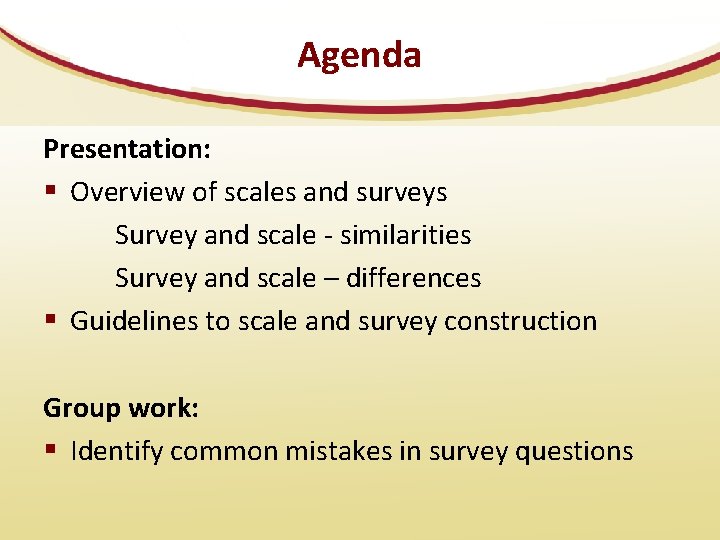Basics of Survey Scale Design Chan KulatungaMoruzi Ph