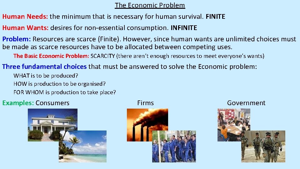 The Economic Problem Lower 6 th Micro Nature