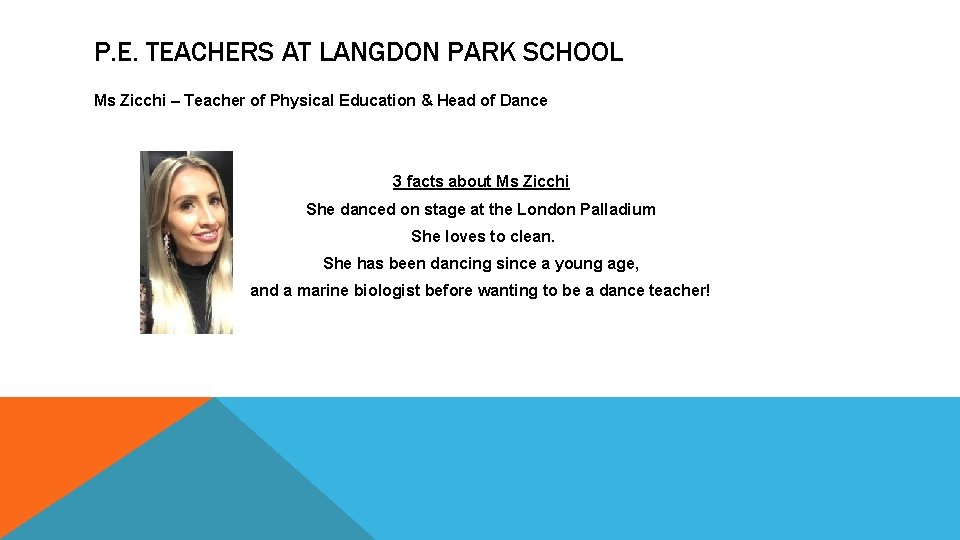 YEAR 7 PHYSICAL EDUCATION LANGDON PARK SCHOOL INTRODUCTION