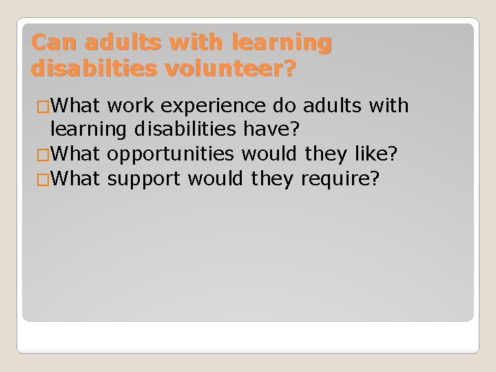 Farnborough Community Link Volunteer Opportunities for working with