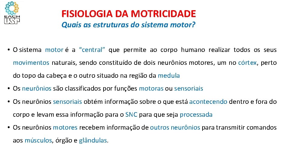Disciplina Biologia do Corpo Humano Aula 06 FISIOLOGIA