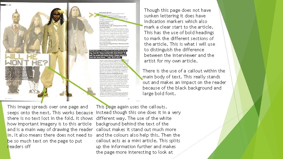 Double Page Spread Analysis Joanna Crook There is