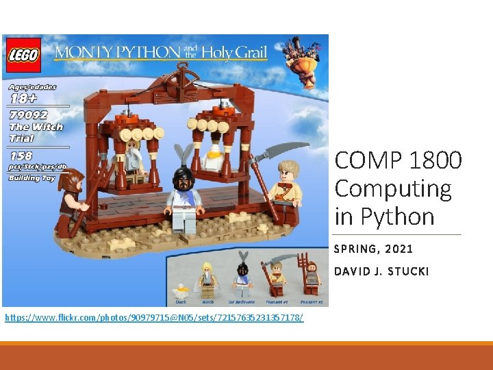 COMP 1800 Computing in Python SPRING 2021 DAVID