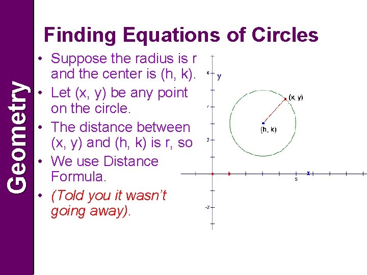 Geometry 10 6 Equations of Circles Geometry Geometry
