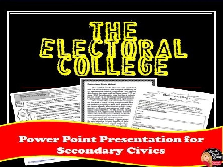 The Electoral College Power Point Presentation for Secondary