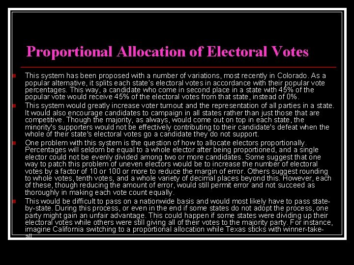 The Electoral College Power Point Presentation for Secondary