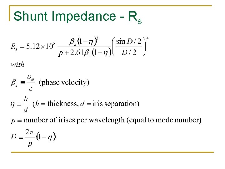 Lecture 14 Radiofrequency Cavities II Professor Emmanuel Tsesmelis