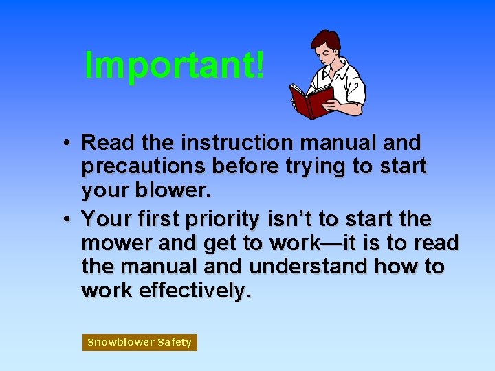 Snowblower Safety Training Thanks to the Hill AFB