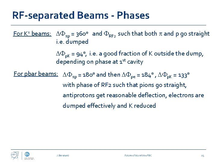 Impressions of the M 2 beam line Future