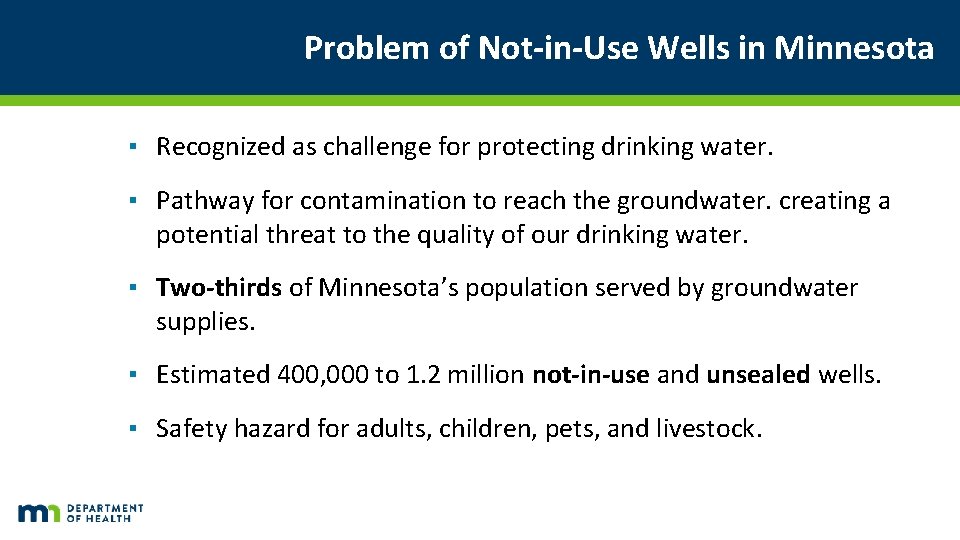 Well Disclosure Overview Process and Future Well Management